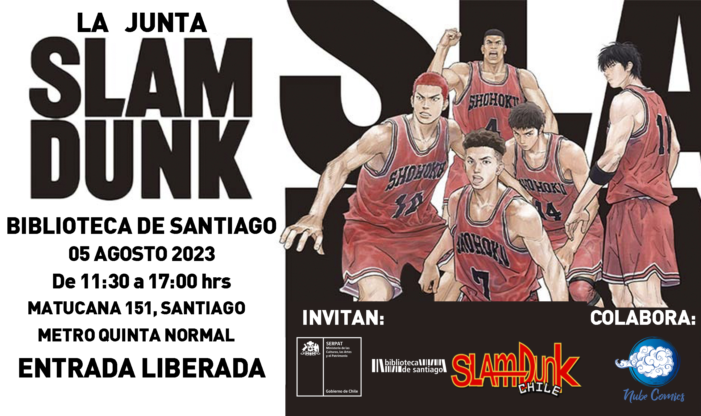 Biblioteca De Santiago Celebra The First Slam Dunk” Biblioteca De Santiago